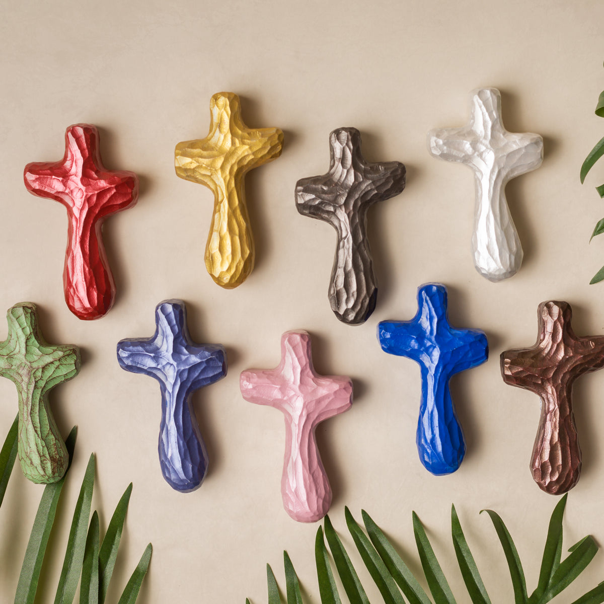 The Symbolism of Colors in Hand Painted Resin Crosses – Holy Land Wood ...