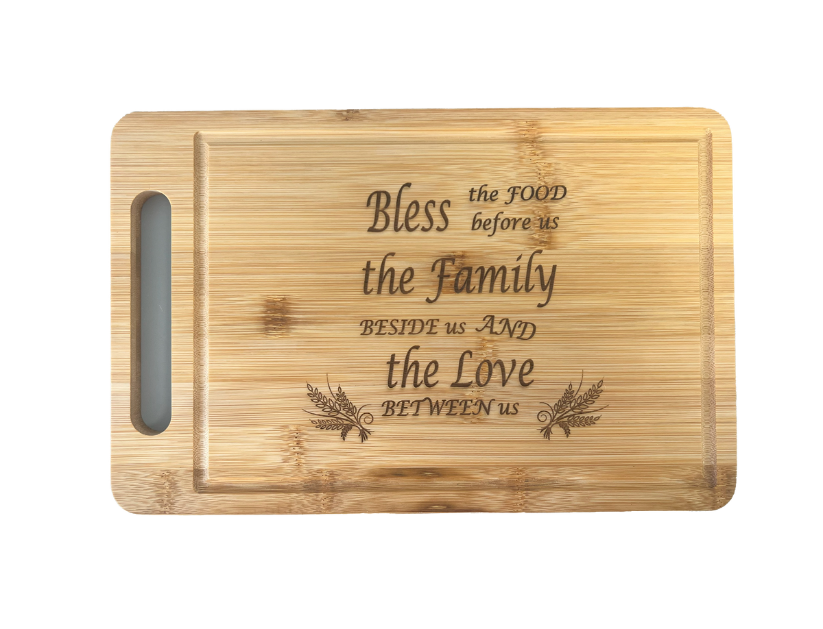 Bless this Food Breadboard – Holy Land Wood and Stone