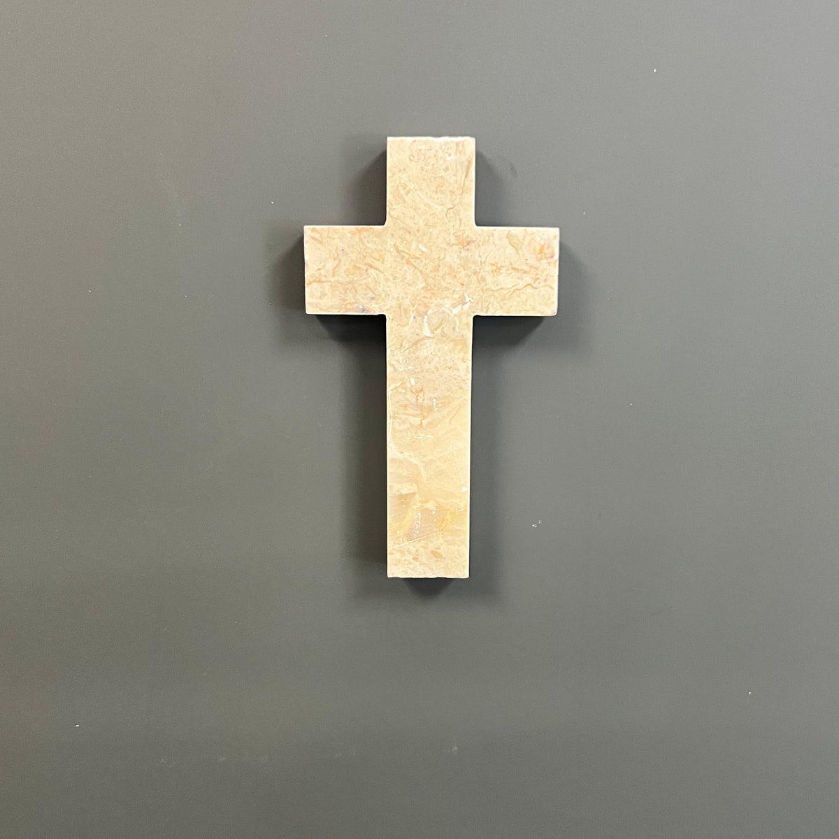 Jerusalem Stone Cross Magnet – Holy Land Wood and Stone